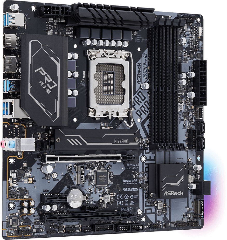 ASRock H670M Pro RS - купить по низким ценам с доставкой по всей России ...